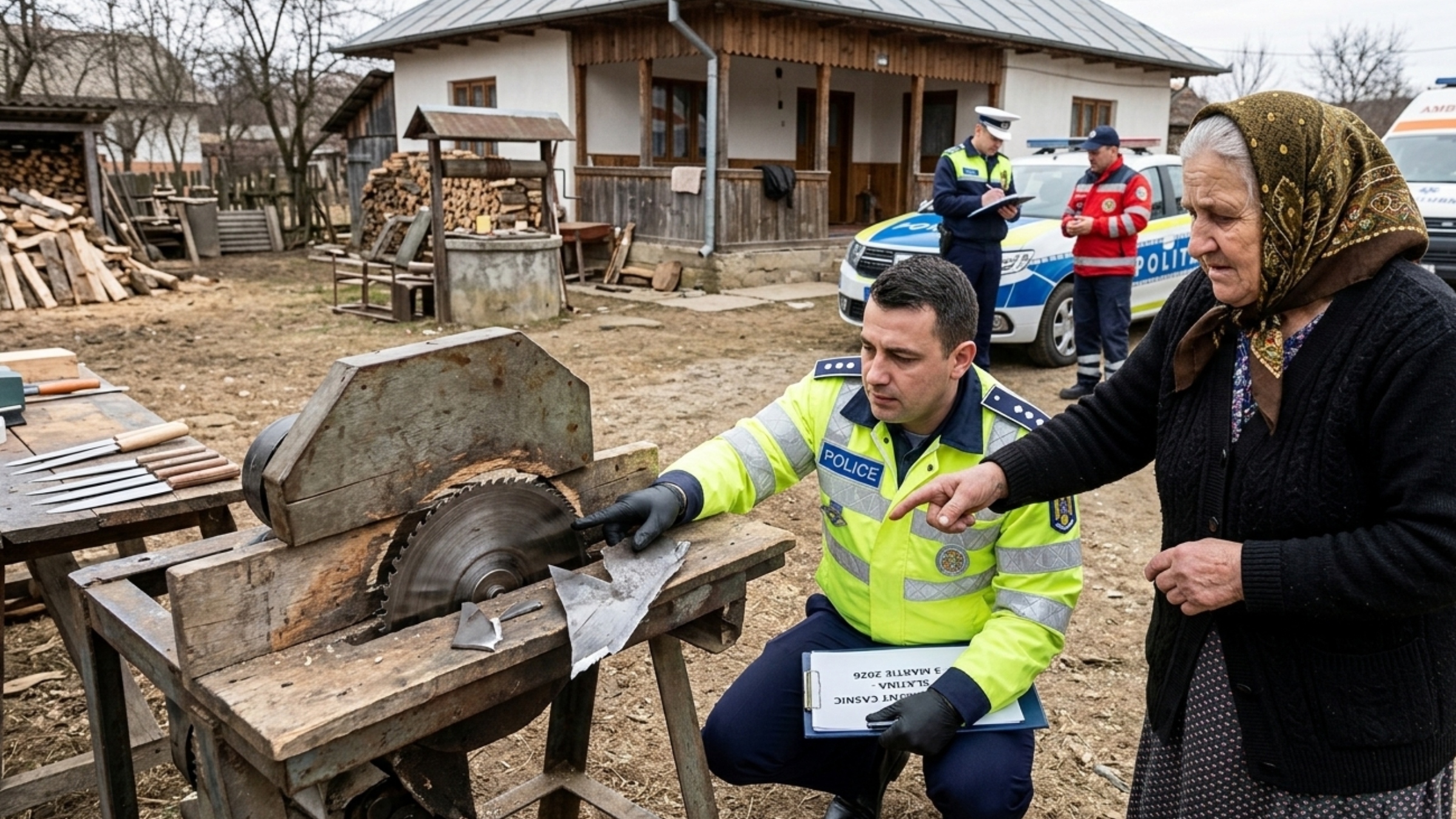 Un bărbat din Slatina a ajuns la spital cu mai multe bucăți din pânza ...